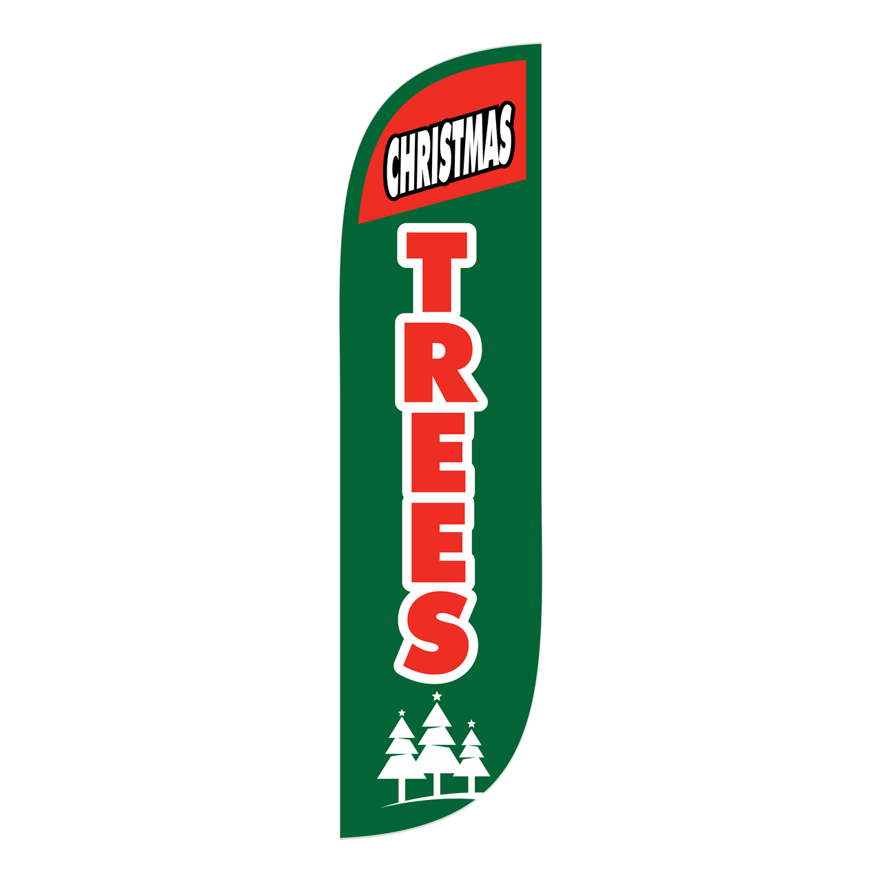 Christmas Trees 5ft Feather Flag Pre-made Feather Flags