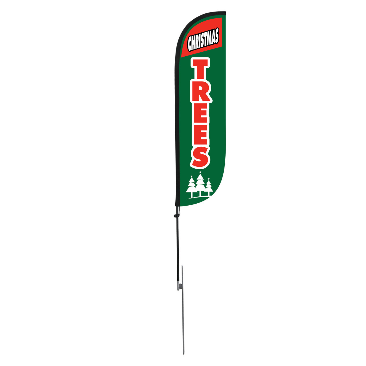 Christmas Trees 5ft Feather Flag Pre-made Feather Flags