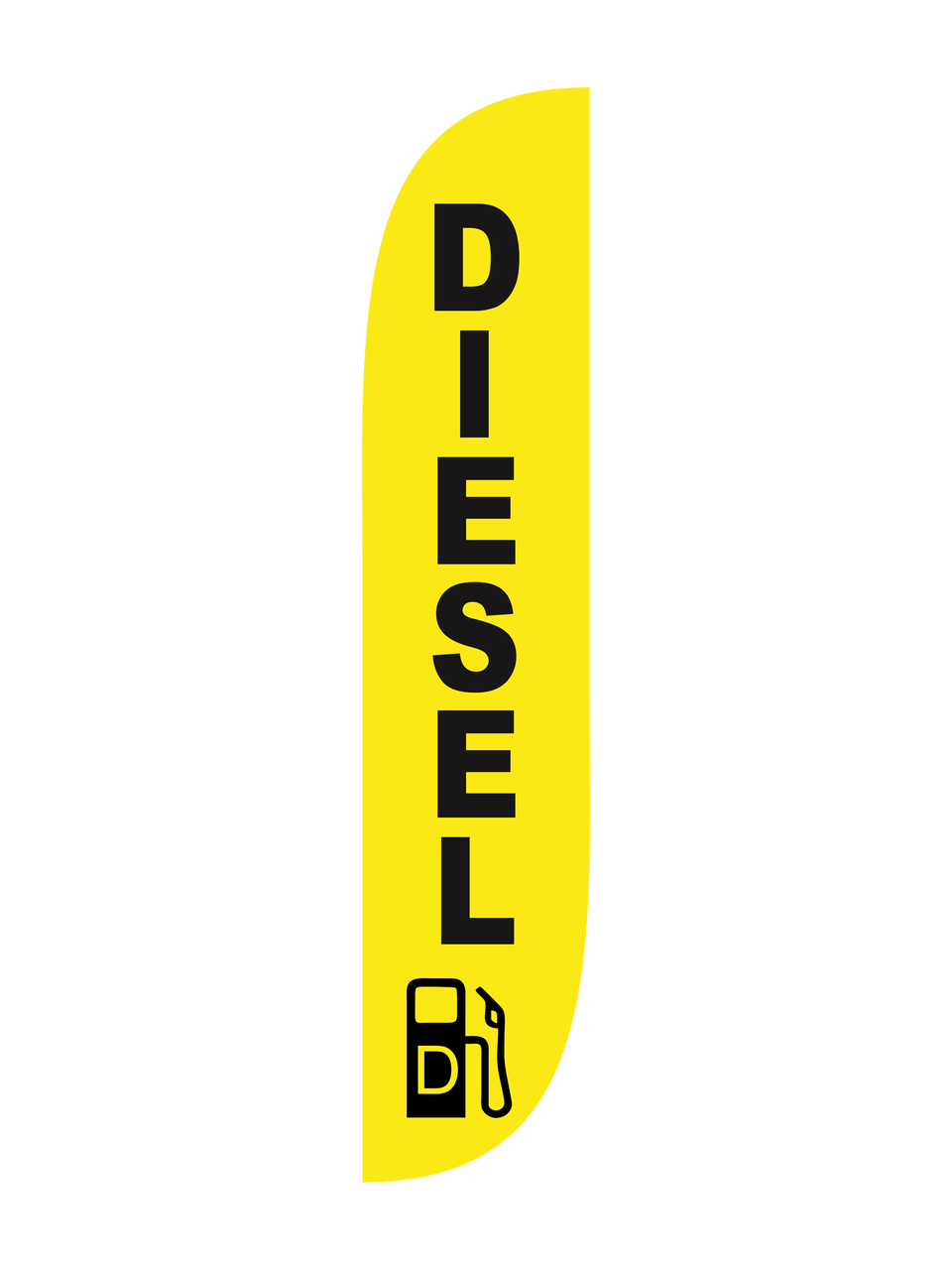 12ft Diesel Feather Flags in Stock Ready to Ship