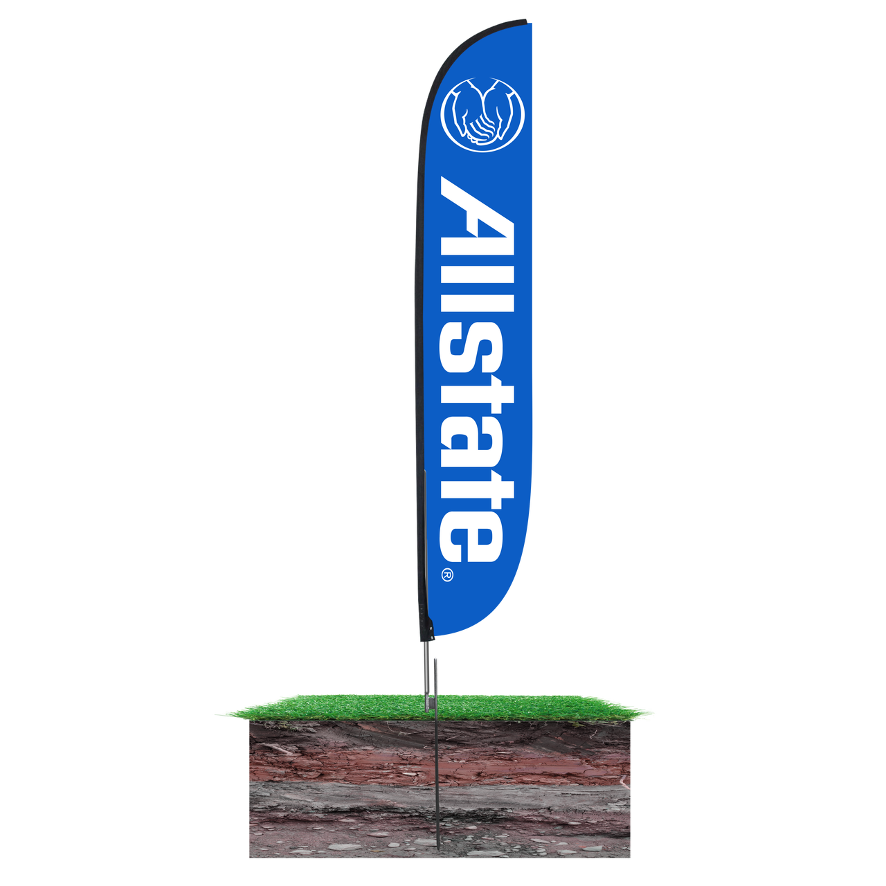 12ft Allstate Insurance Feather Flag Get Business Noticed