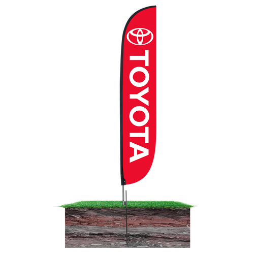 12ft Toyota Feather Flag Huge selection Go Big Advertising!