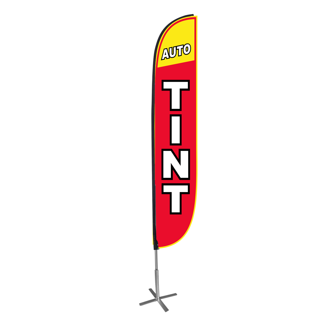 Auto Tint Feather Flag with Feather flag hardware