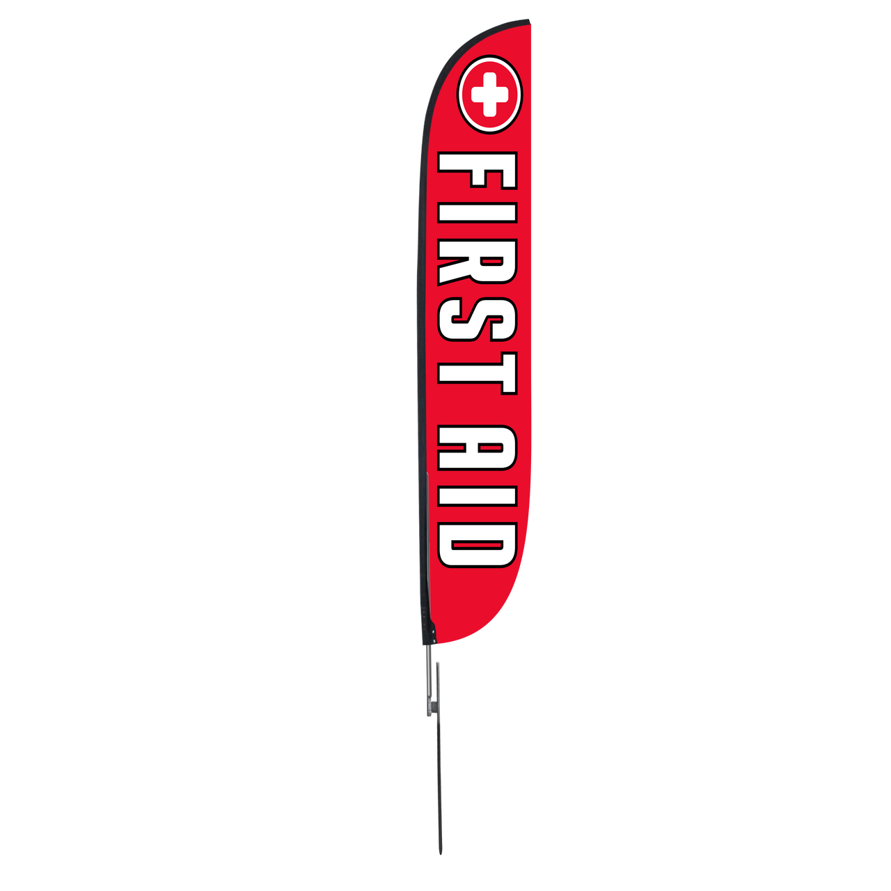 First Aid Feather Flag with Feather flag hardware