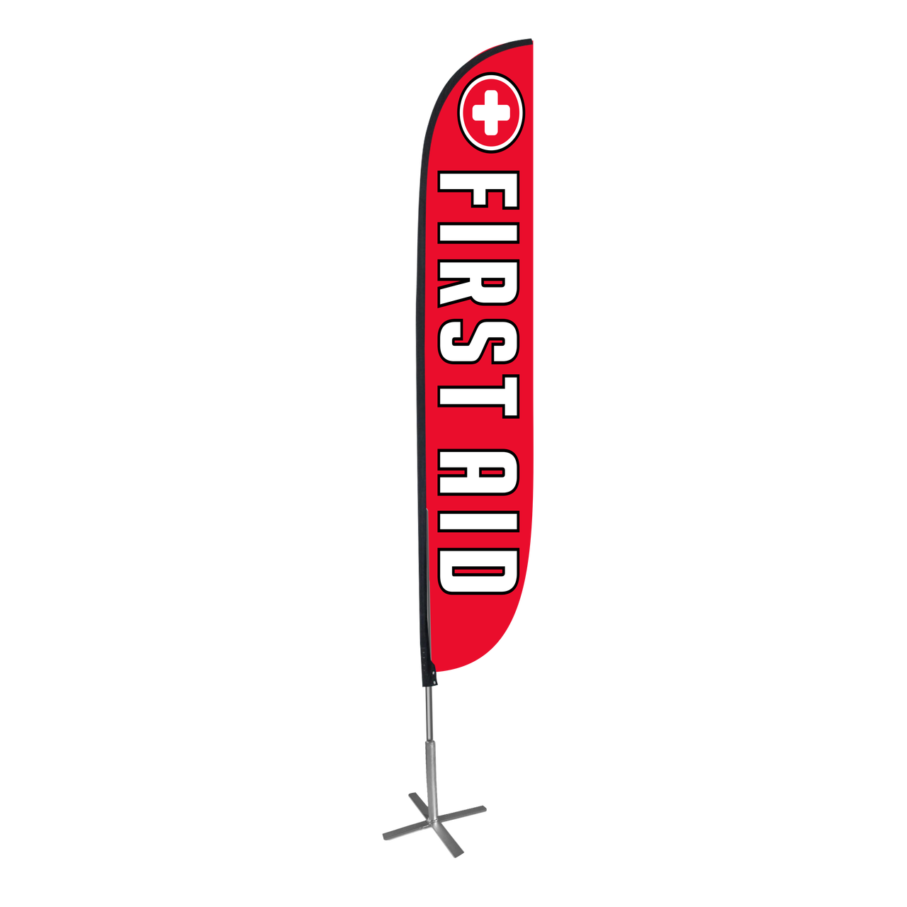 First Aid Feather Flag with Feather flag hardware