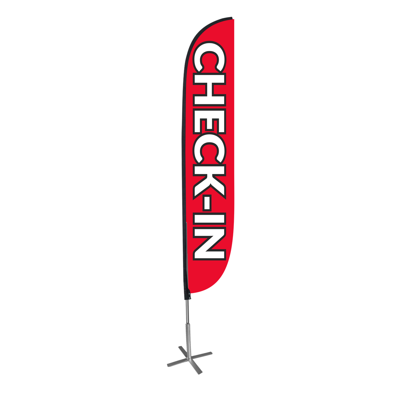 Check-In Feather Flag with Feather flag hardware