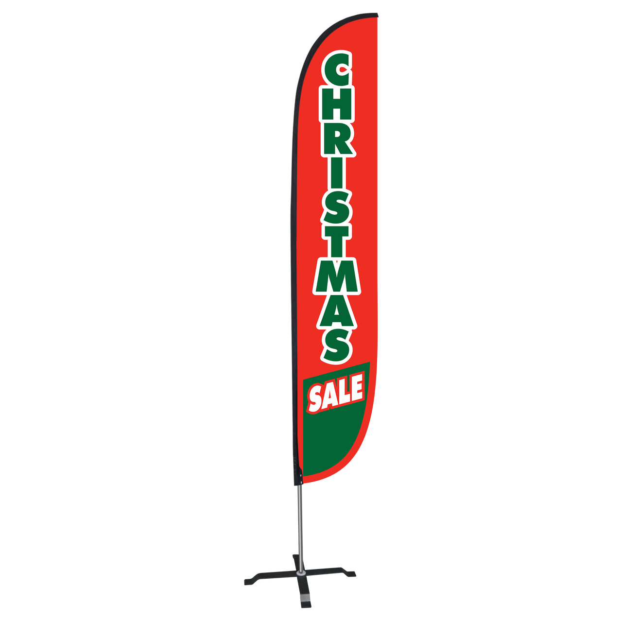 12ft Christmas Sale Feather Flag in Stock Ready to Ship