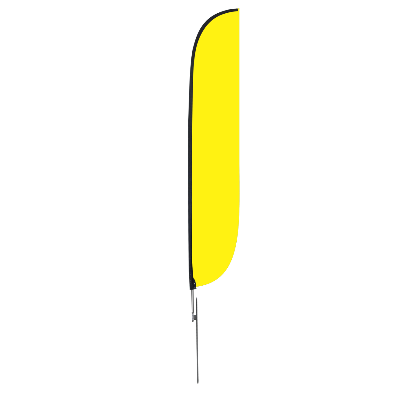 12ft Yellow Feather Flag in Stock Ready to Ship