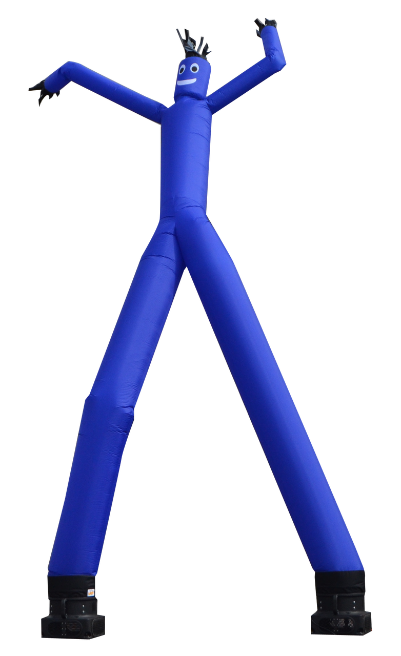 24ft Two Legged Blue Air Dancer Inflatable Tube Dancers Wacky Wavy