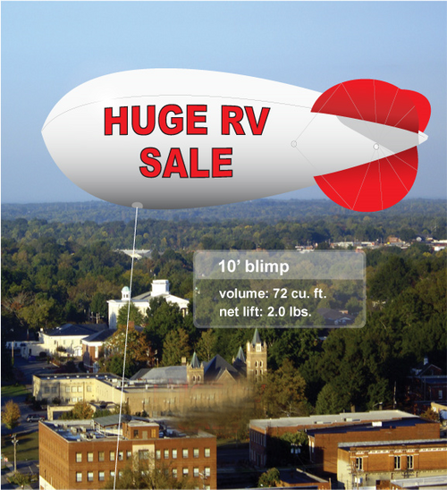 Custom Advertising Blimps with Your Artwork American Made
