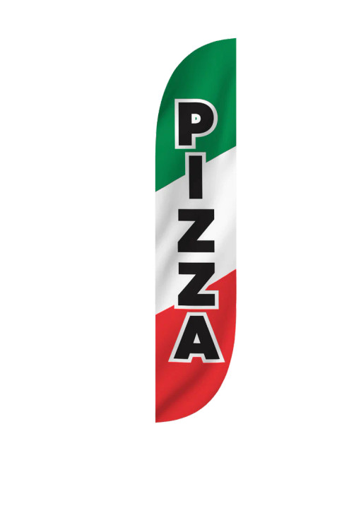Pizza Feather Flags for Advertising