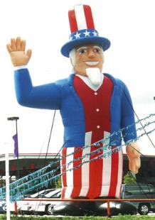 20ft Uncle Sam Balloon go BIG with a Giant Inflatable