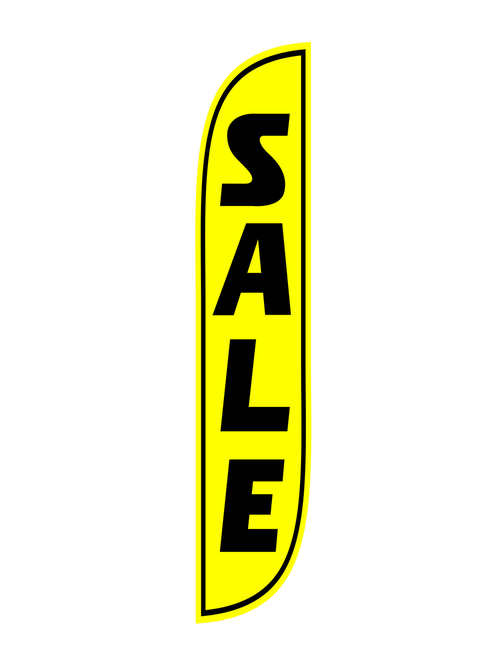 Sale Feather Flag Yellow in Stock Ready to Ship