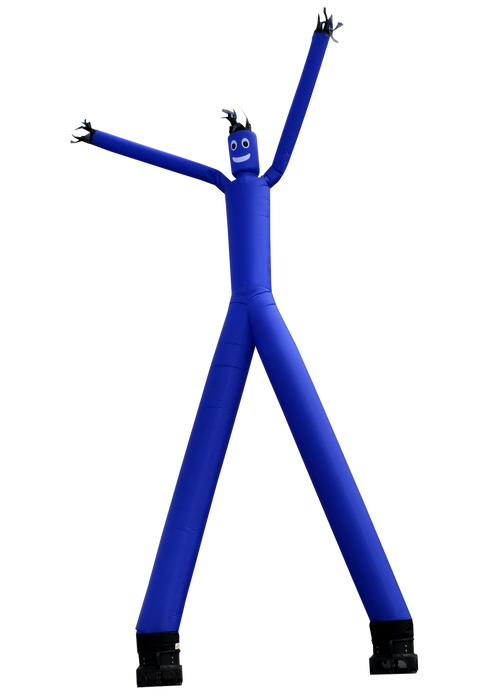 24ft Two Legged Blue Air Dancer Inflatable Tube Dancers Wacky Wavy