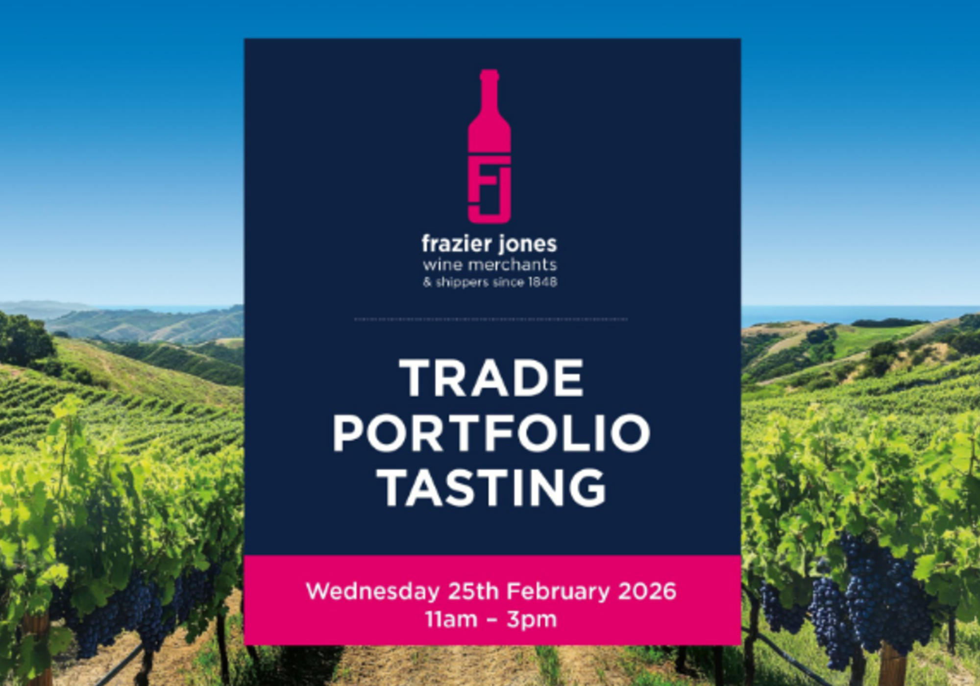 Trade Tasting - Frazier Jones Wine Merchants