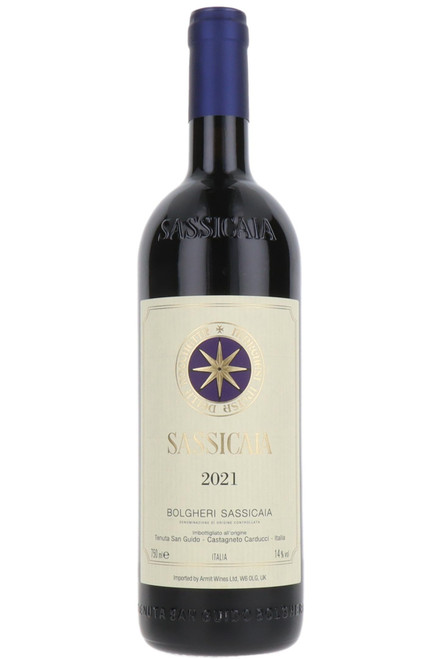 Sassicaia Tenuta San Guido, DOC Bolgheri Sassicaia, Tuscany, Italy, 2021