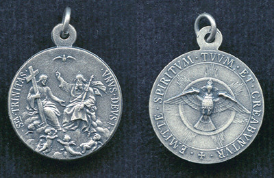 Sisters of Carmel: Holy Trinity/Holy Spirit medal