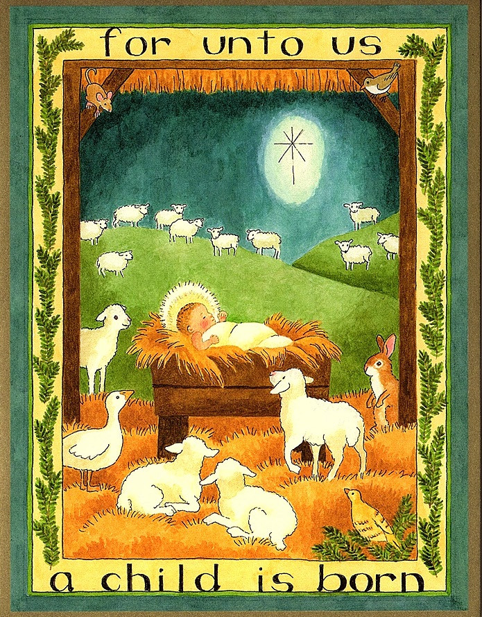 Sisters of Carmel: For Unto Us a Child Is Born Christmas Card