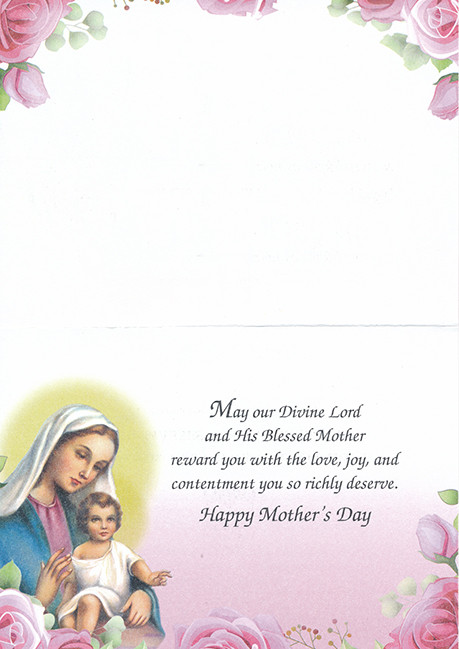 Sisters of Carmel: Mother's Day Blessing with Divine Lord Greeting Card