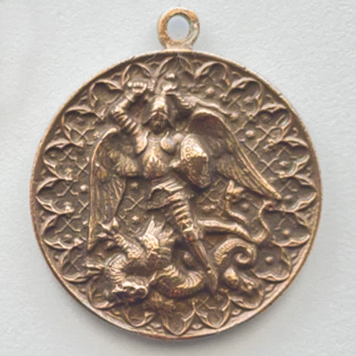 Vintage St. Michael Key Chain