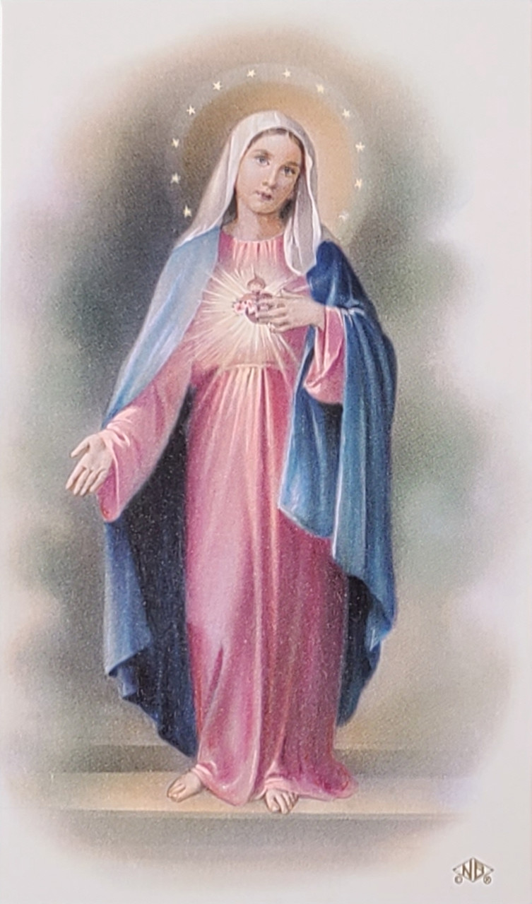 Sisters of Carmel: Immaculate Heart of Mary Holy Card