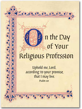 Sisters of Carmel: Religious Profession Greeting Card