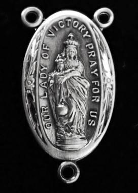 Our Lady of Victories - .9" - Sterling Silver Centerpiece - Sisters of ...