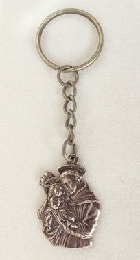 Vintage St. Anthony Key Chain