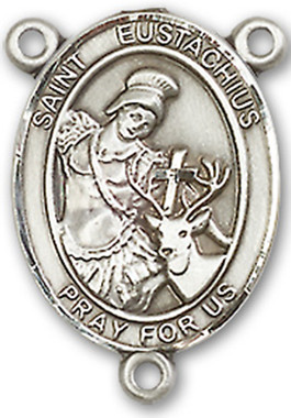St. Eustachius - .75" Oval - Sterling Silver Centerpiece - Sisters of ...