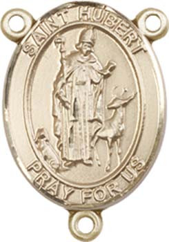 St. Hubert of Liege - .75" Oval - Gold Filled Centerpiece - Sisters of ...