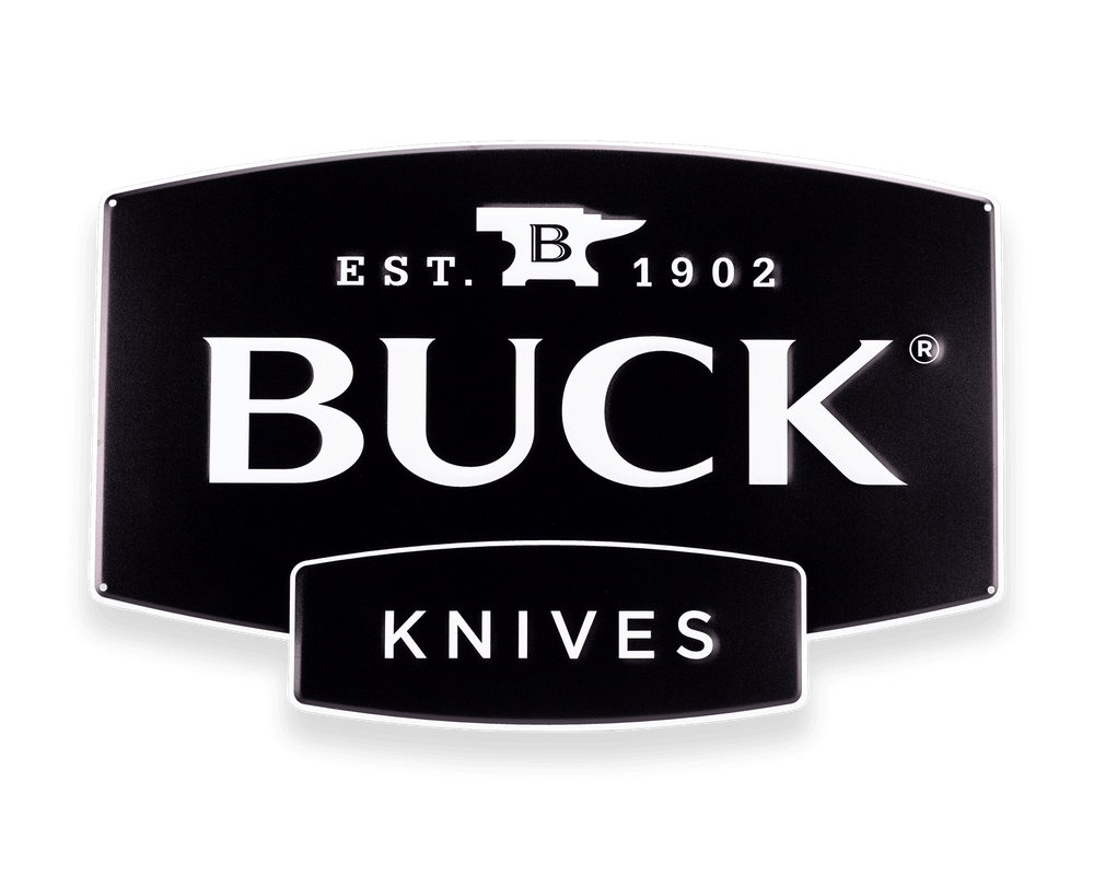 Buck Knives Logo Tin Tacker Sign - Buck® Knives OFFICIAL SITE