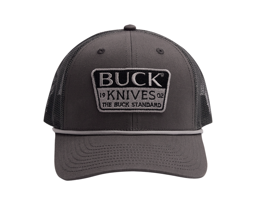 Charcoal Embroidered Patch Hat - Buck® Knives OFFICIAL SITE