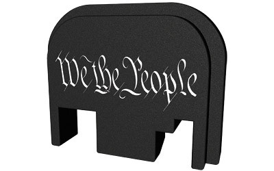 Bastion Slide Back Plate We The People BASGL-SLD-BW-PEPLTX - Abide Armory