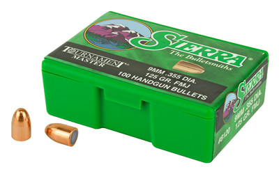 Sierra Bullets Full Metal Jacket - Tournament Master - 9MM - 8120 ...