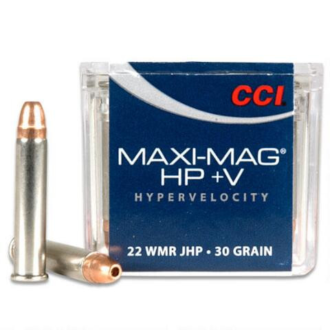 CCI MAXI-MAG .22 Magnum 30 Grain Jacketed Hollow Point +V 50 Rounds/Box ...