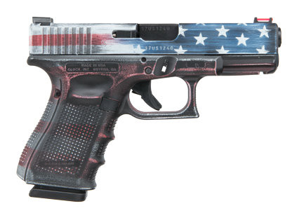 Glock 19 9mm - Gen 4 - US FLAG Cerkote - Ameriglo Sights - Abide Armory