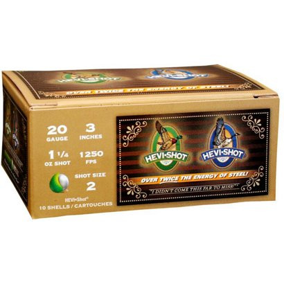 Hevi-Shot 20 Ga 3" 1 1/4 oz #6 Shot 10 Shot Shell Box - Abide Armory