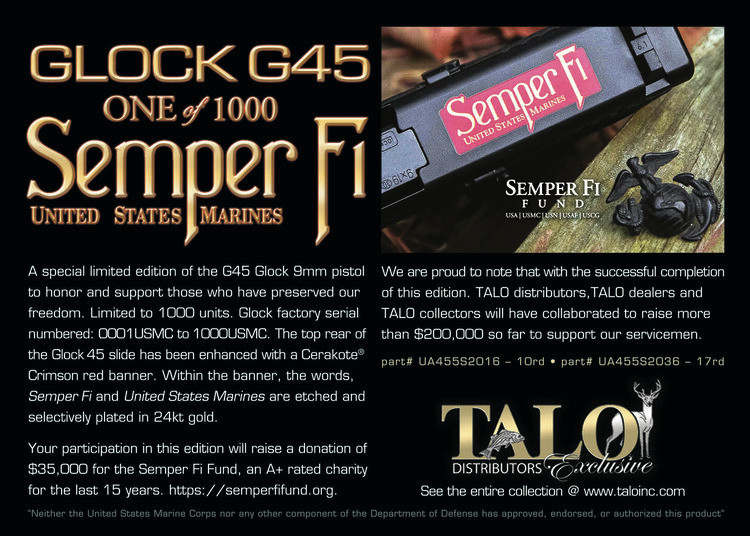 Glock 45 9mm SEMPER FI - TALO - Abide Armory