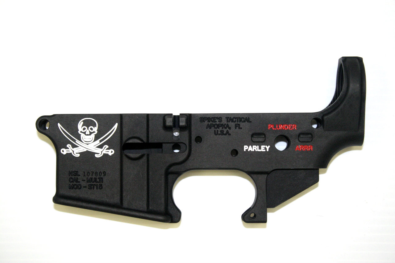 Spike's Tactical AR-15 Lower Receiver - Calico Jack - Colorized - Abide ...