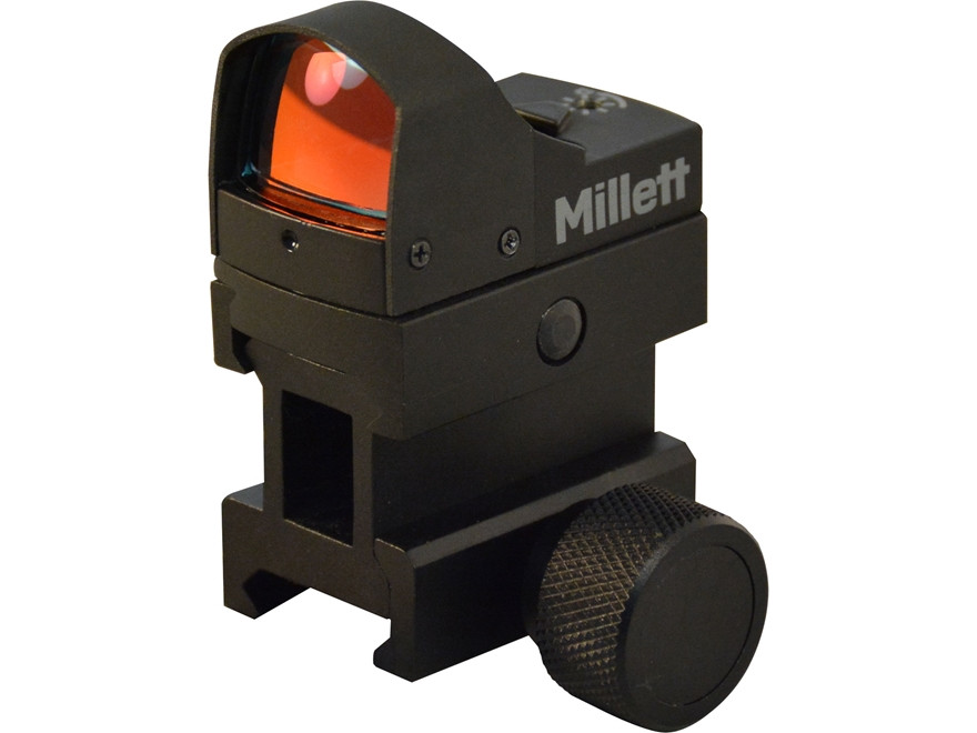 Millett M-Pulse Red Dot Sight 1x 5 MOA Dot with Riser Block Matte
