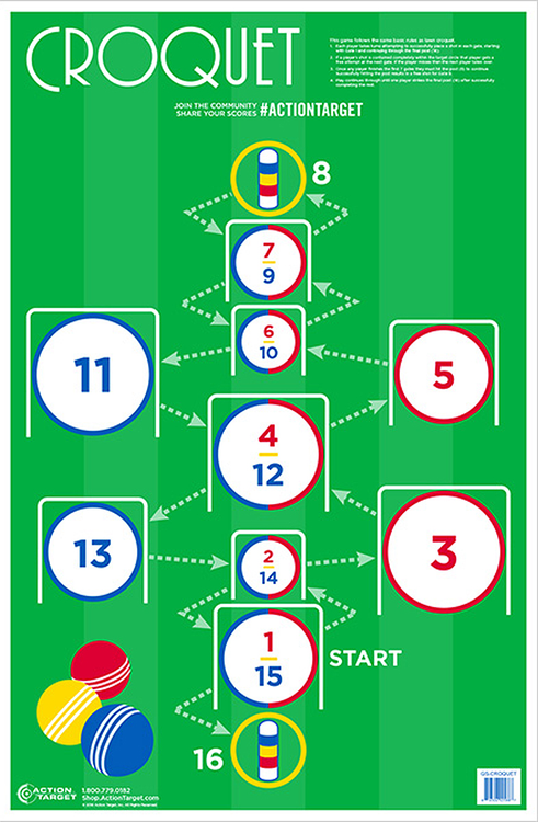 Action Target Inc Action, Action Gscroquet100 Croquet 100 Bx - Abide Armory