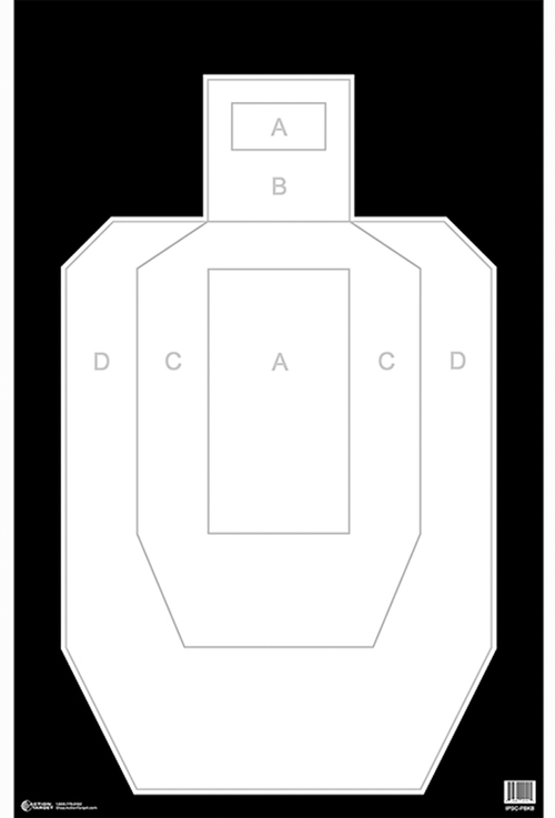 Action Target Inc High Visibility Ipsc/uspsa, Action Ipscpbkb100 Ipsc ...