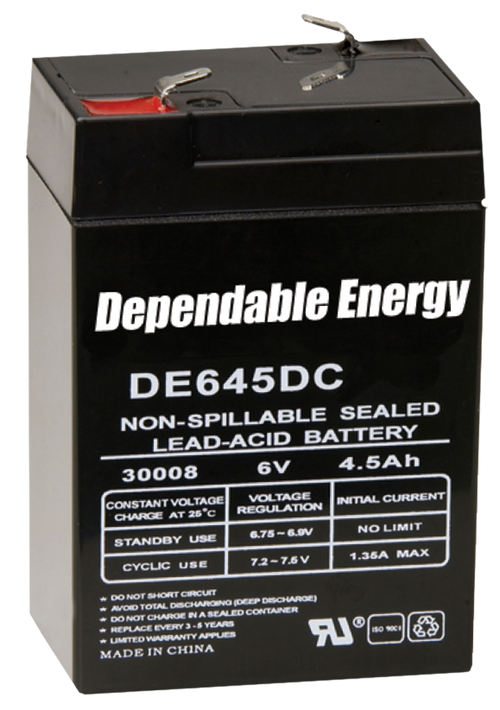 American Hunter Battery - Rechargeable 6v 4.5amp F-tab - Abide Armory