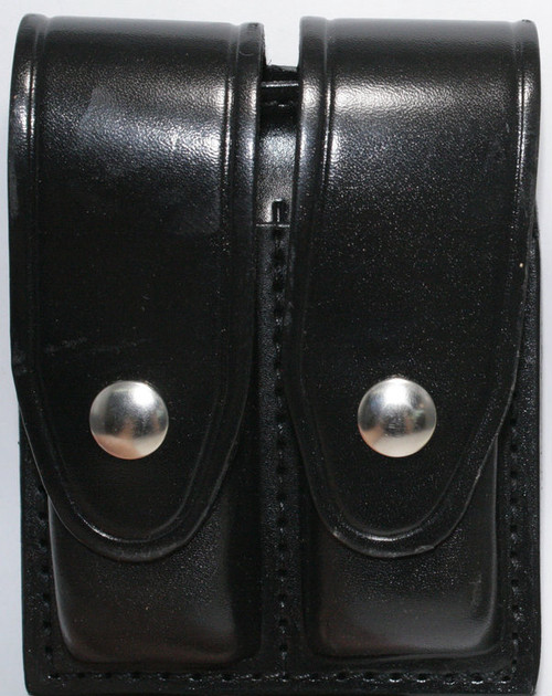 Gould & Goodrich Leather Basketweave Magazine Pouch Holds (2) Wide ...