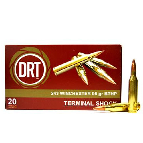DRT Ammo - .243 Win - 95gr Terminal Shock - 20rd/box - Abide Armory