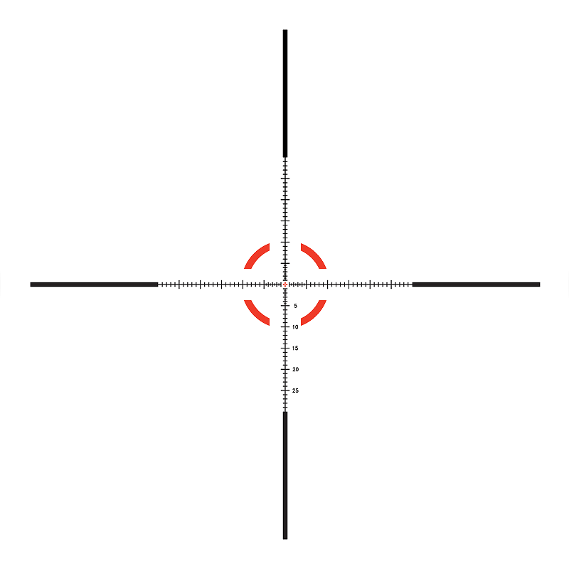 Trijicon Credo 1-8x28 FFP Green/Red MRAD Segmented Circle Matte Scope ...