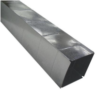 60" Galvanized Beaded Duct, 28 Gauge