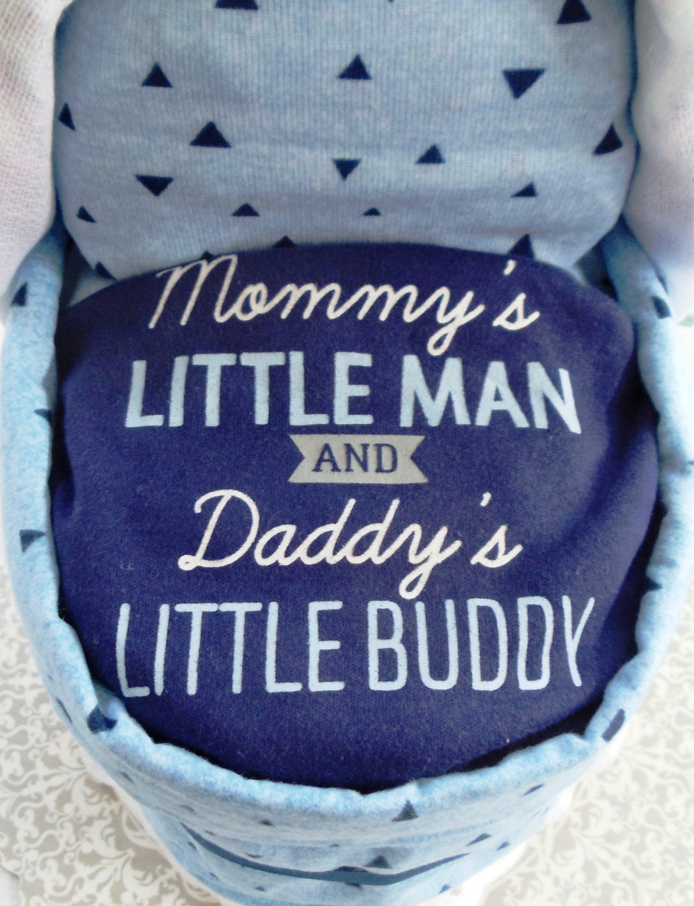 "Mommy's Little Man and Daddy's Little Buddy" Boy's Bassinet Diaper ...