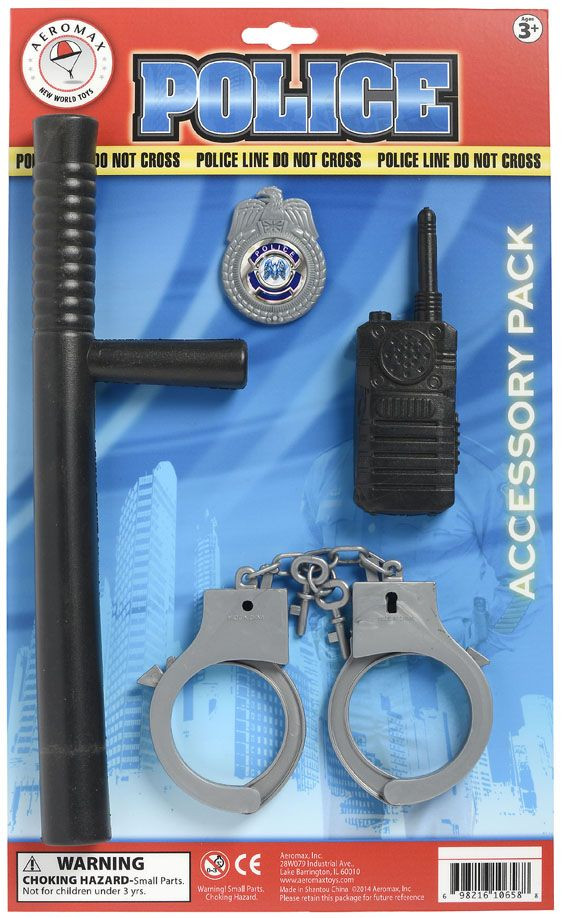 Police Toy Accessory Pack, Police Costume Accessories