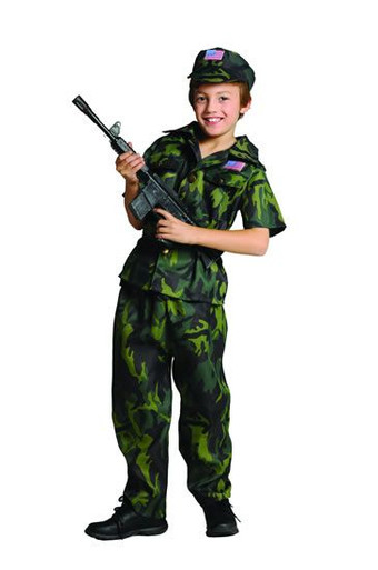 Child Armo Commando Costume, Child Military Costumes