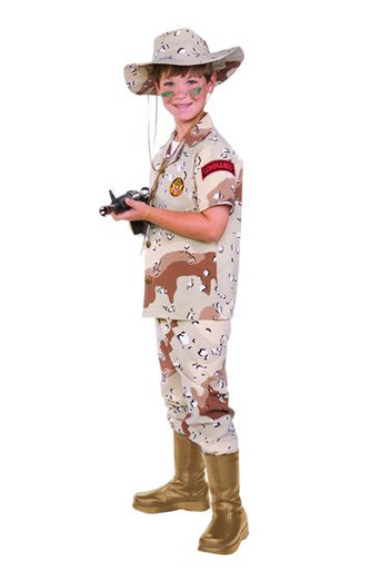 Child Desert Storm Commando Costume, Child Military Costumes